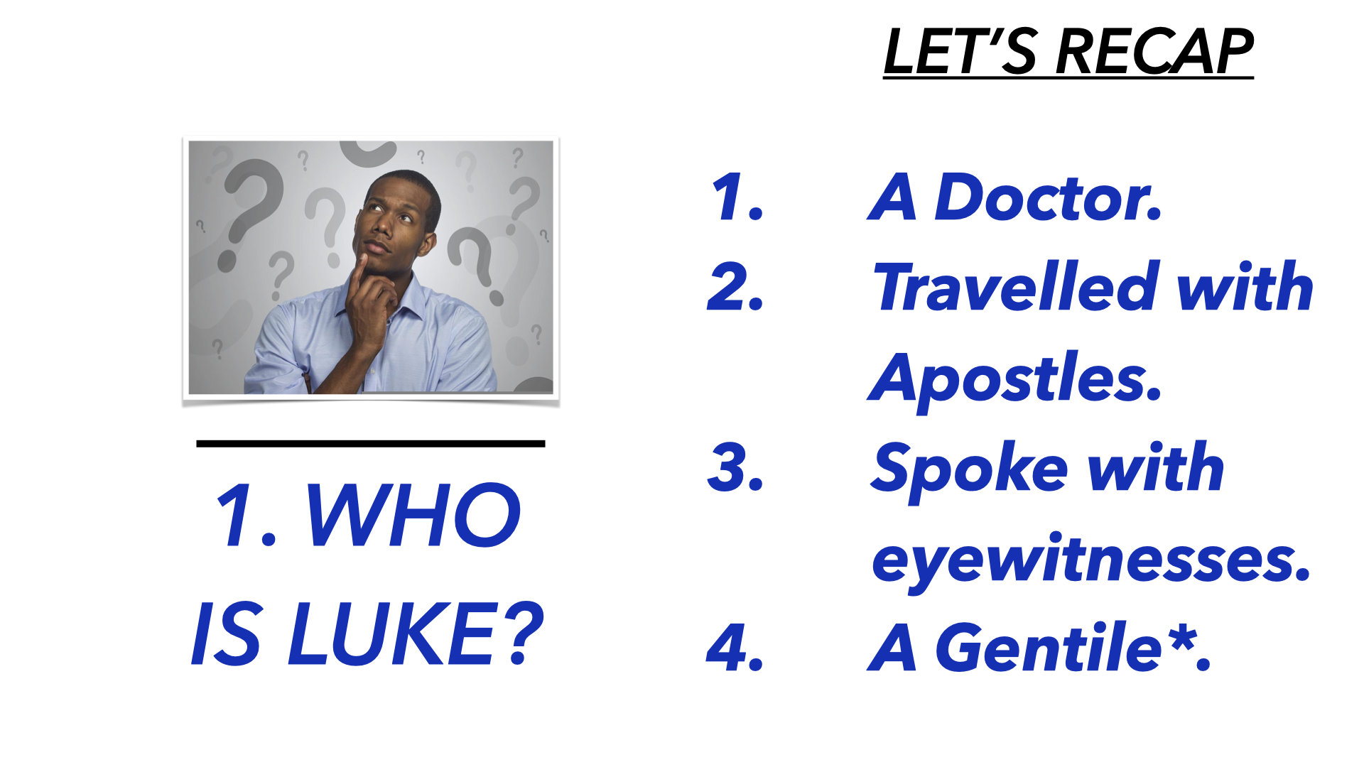 Introduction To Luke's Gospel - IN THY WORD